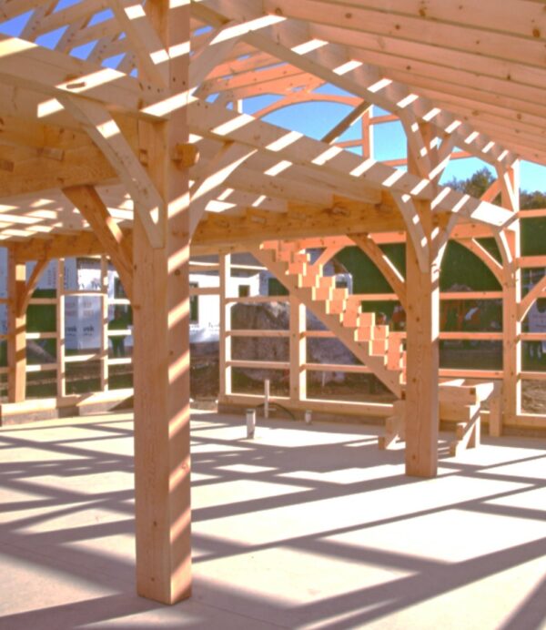 Construction d’une maison poteaux poutres - Construction de maison bois